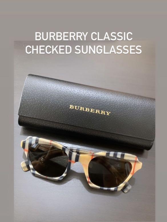 Burberry Classic Nova Check Sunglasses, Men's Fashion, Watches & Accessories, Sunglasses ...