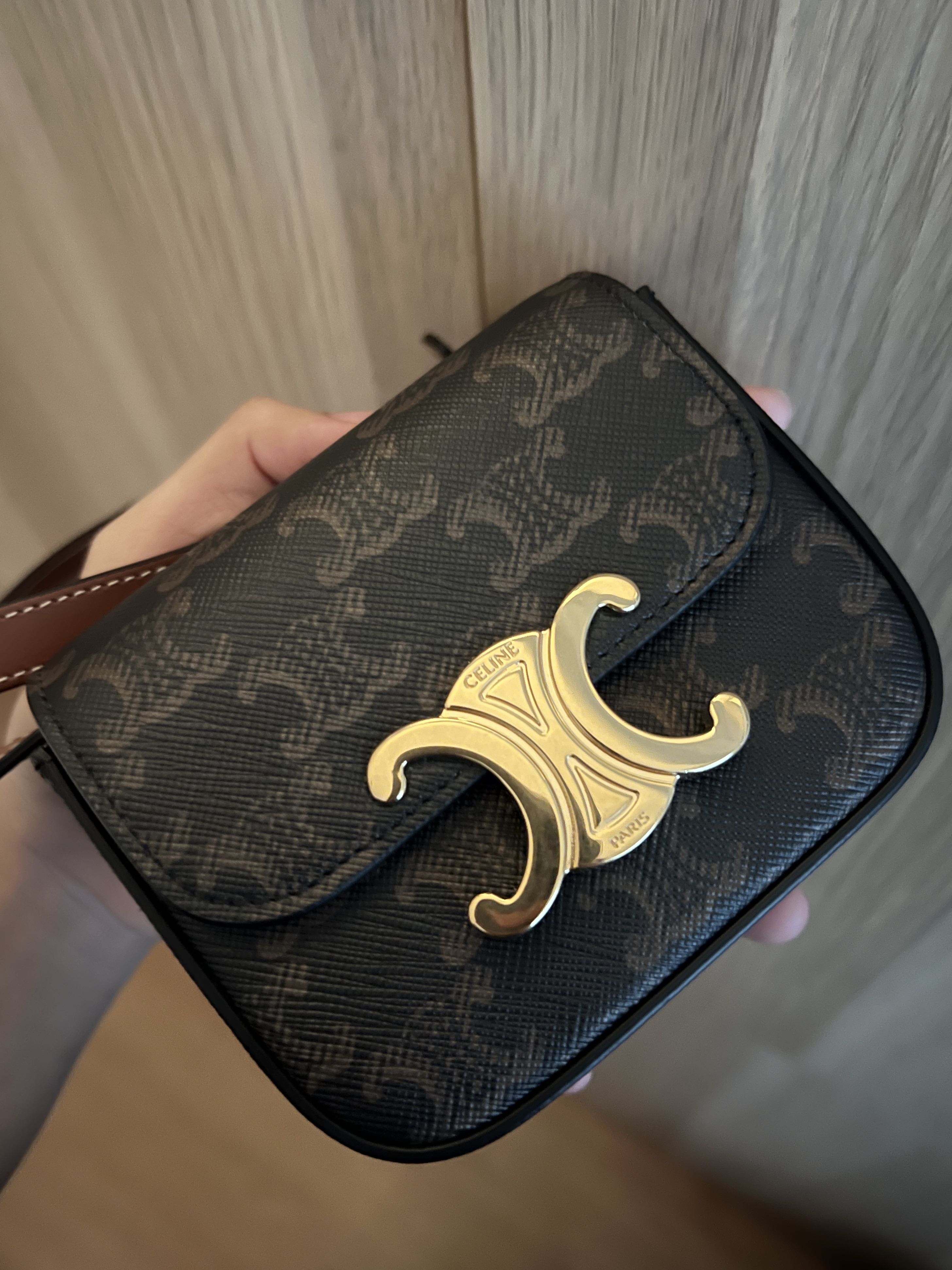 Celine Mini Triomphe, Luxury, Bags & Wallets on Carousell