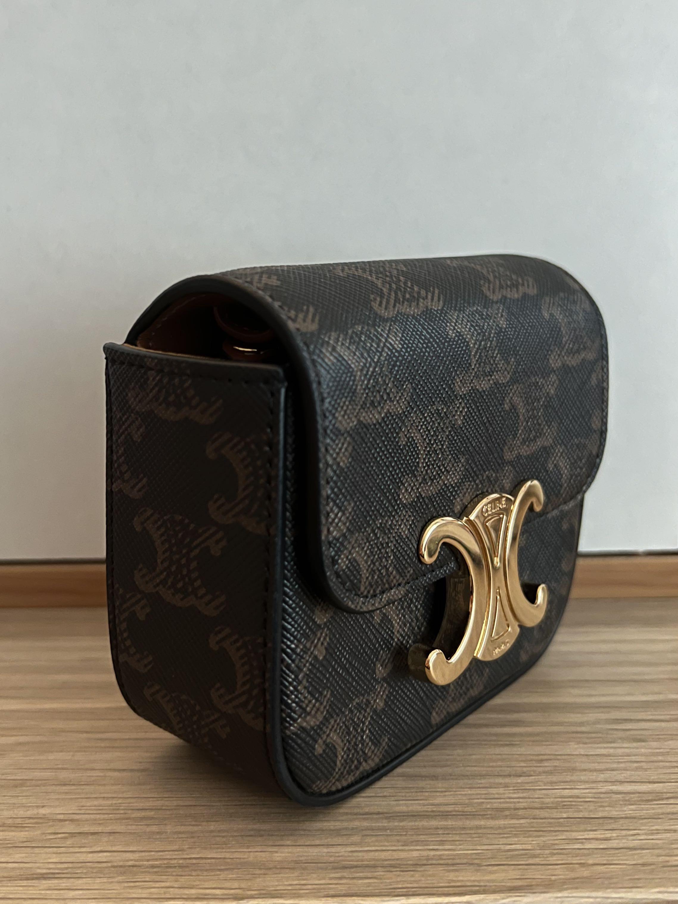 Celine Mini Triomphe, Luxury, Bags & Wallets on Carousell