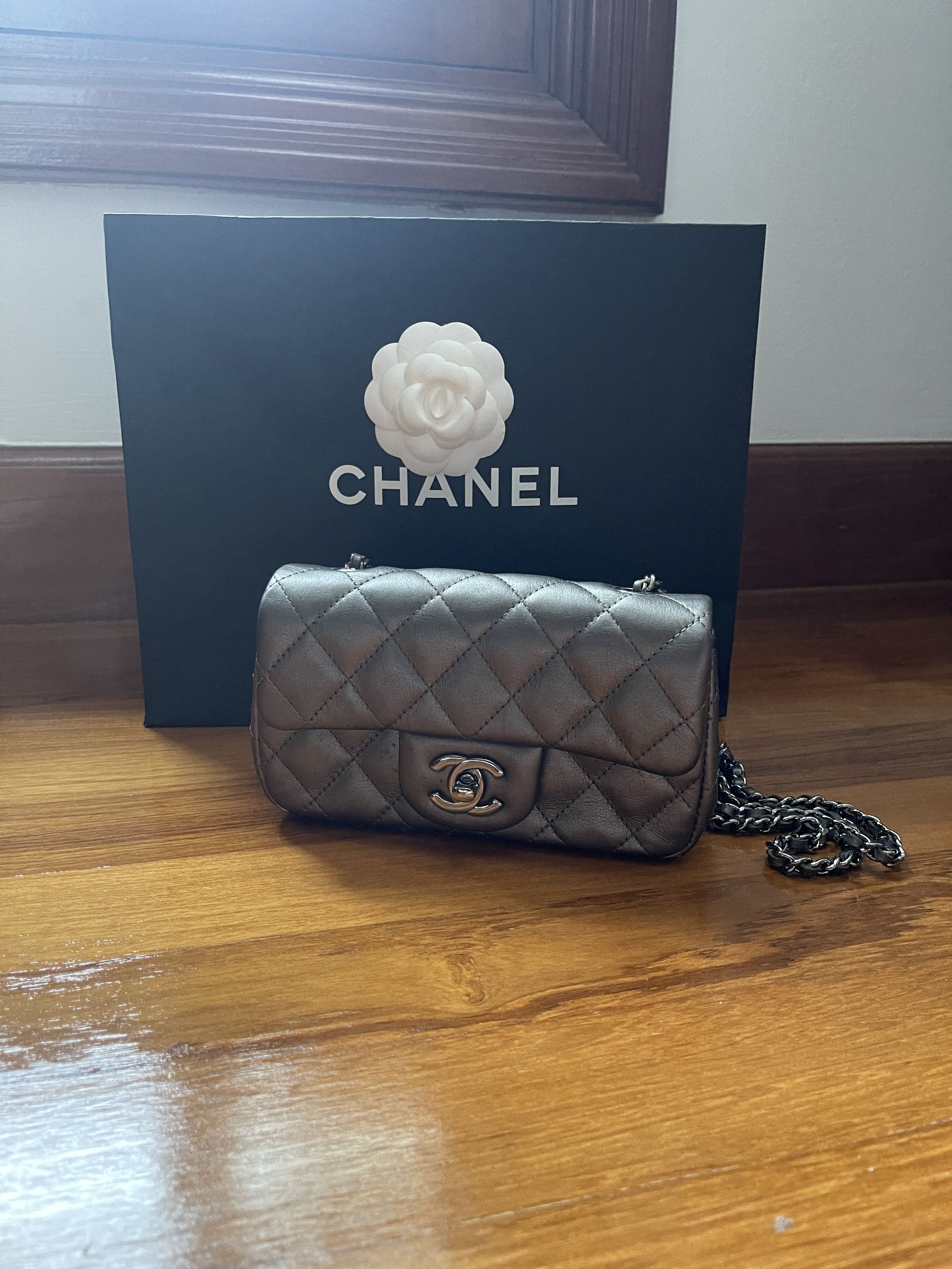 RARE! Chanel extra mini classic flap bag, Women's Fashion, Bags ...