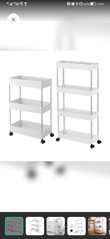 Cheap 4-layer Narrow Gap storage/rack/cabine/shelving unit/shelf ...