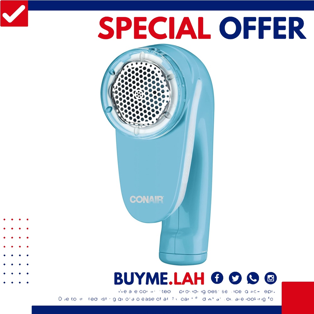 Conair CLS1B Fabric Defuzzer - Shaver; Battery Operated; Blue, Hobbies ...