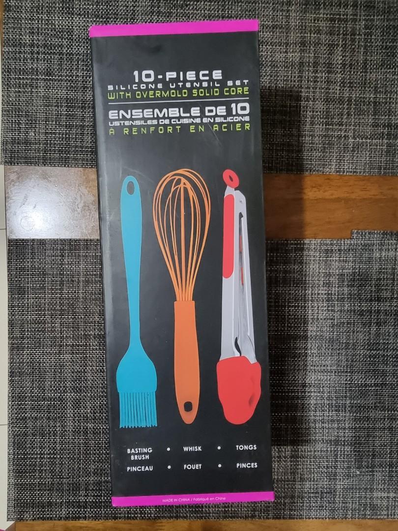Core kitchen 10-pc silicone utensil set, Furniture & Home Living ...