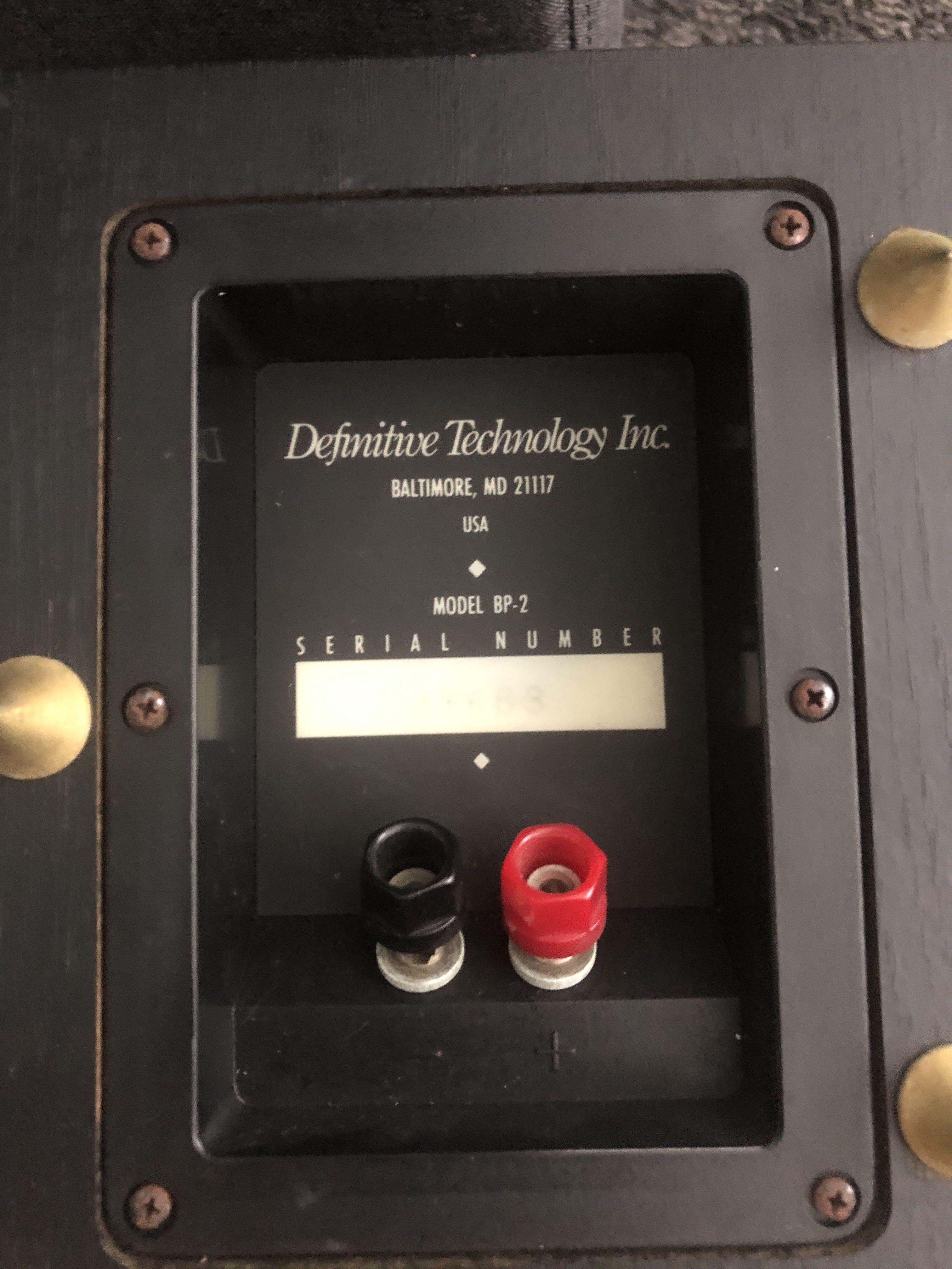 Definitive Technology C1, BP1, BP2, BP10 Home Theater Speaker System ...