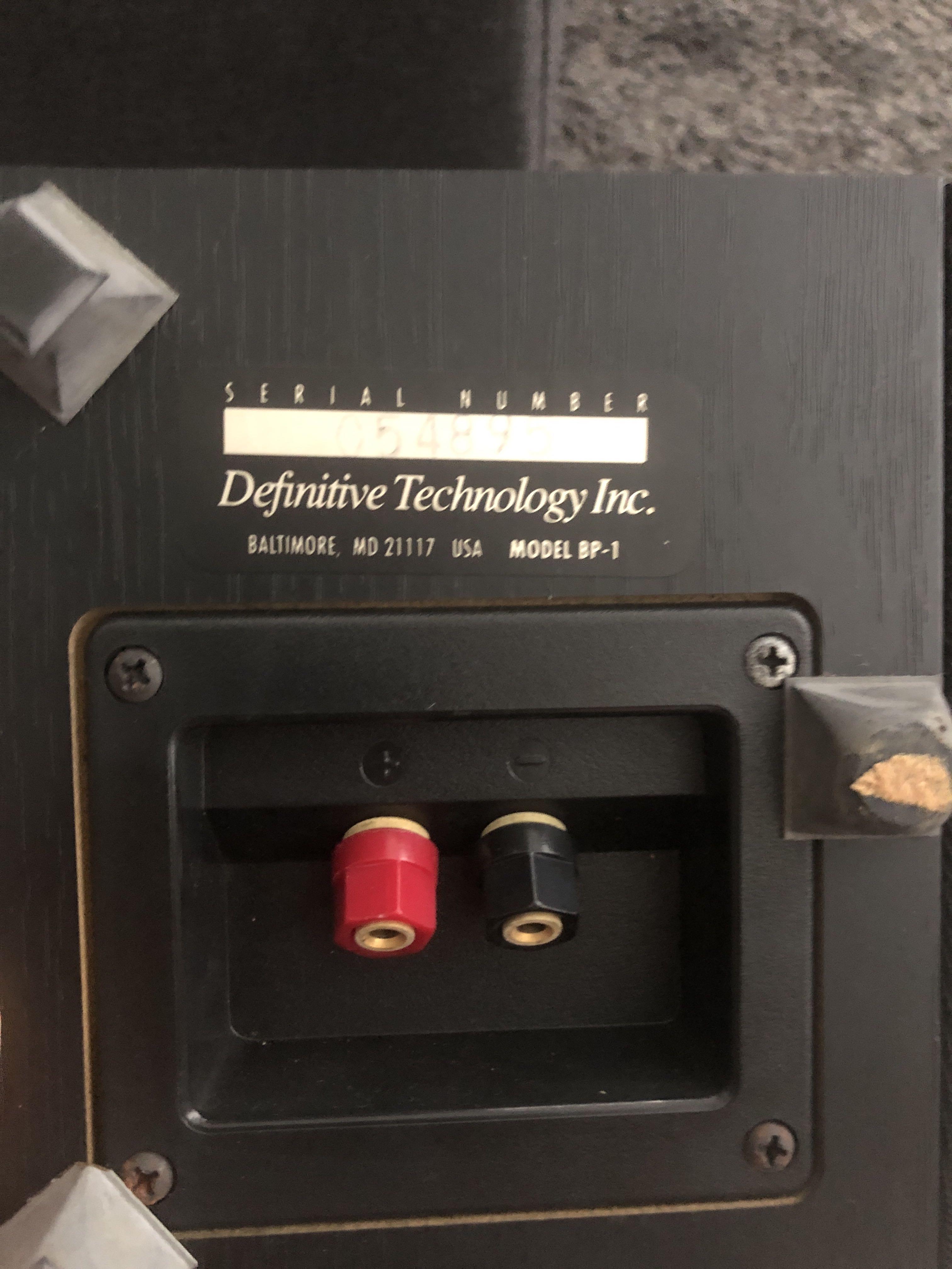 Definitive Technology C1, BP1, BP2, BP10 Home Theater Speaker System ...