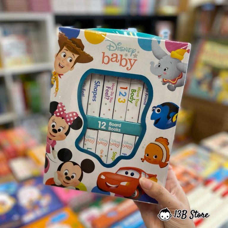 Disney Baby My First Library 12 Book Set, 興趣及遊戲, 書本 & 文具, 小朋友書 - Carousell