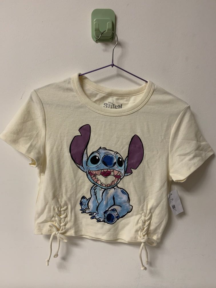 Disney Stitch Crop Top, Women's Fashion, Tops, Shirts on Carousell