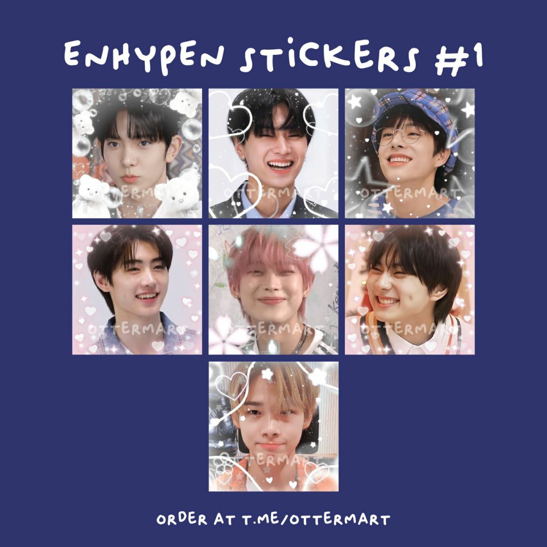Enhypen Stickers, Hobbies & Toys, Memorabilia & Collectibles, K-Wave on ...