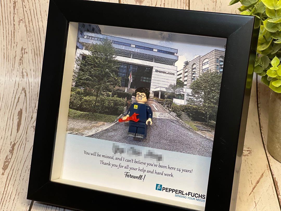 Farewell minifigure gift frame/ birthday frame, Furniture & Home Living ...