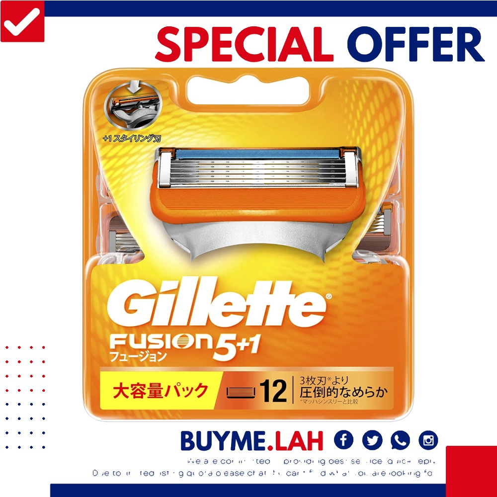 Gillette Fusion5+1 Cartridges, Beauty & Personal Care, Men's Grooming ...