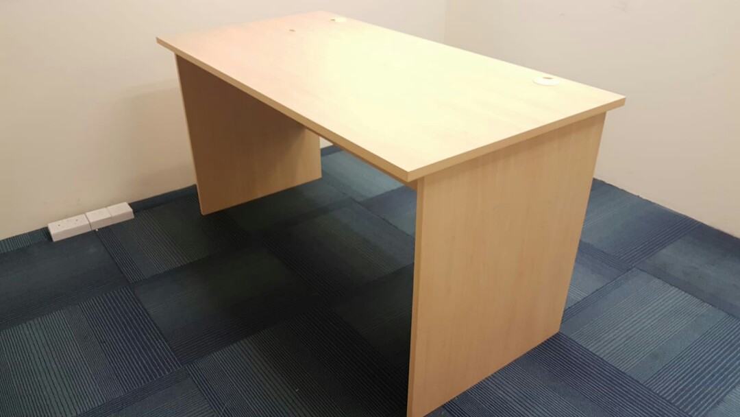 good wooden color table for office/ study. moving $35 each, Furniture ...