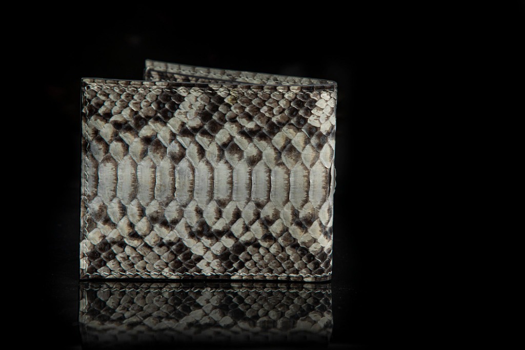 Grey Custom Python leather wallet, Men's Fashion, Watches & Accessories ...
