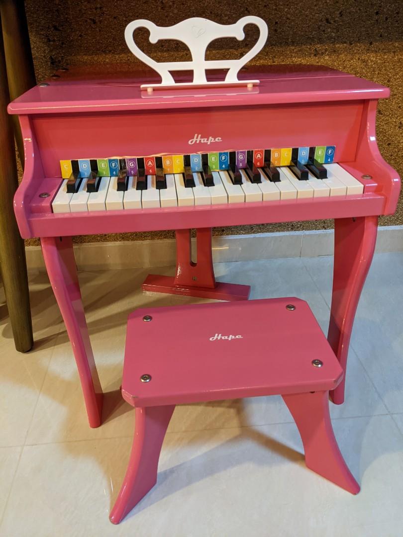 Hape Grand Piano Pink, Babies & Kids, Infant Playtime on Carousell