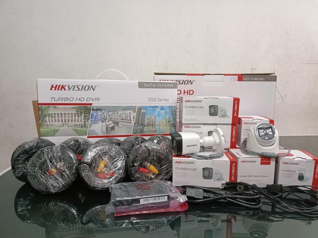 HIKVISION TVI-8CH4D4B-2MP-Eco 8CH Package Kit, Furniture & Home Living, Security & Locks ...