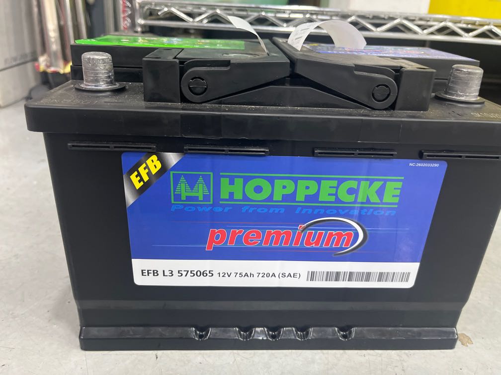 HOPPECKE EFB battery 75Ah, Car Accessories, Accessories on Carousell