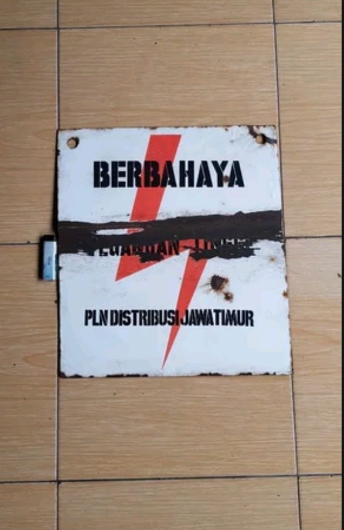 iklan reklame sign enamel tegangan tinggi original distributor jawa ...