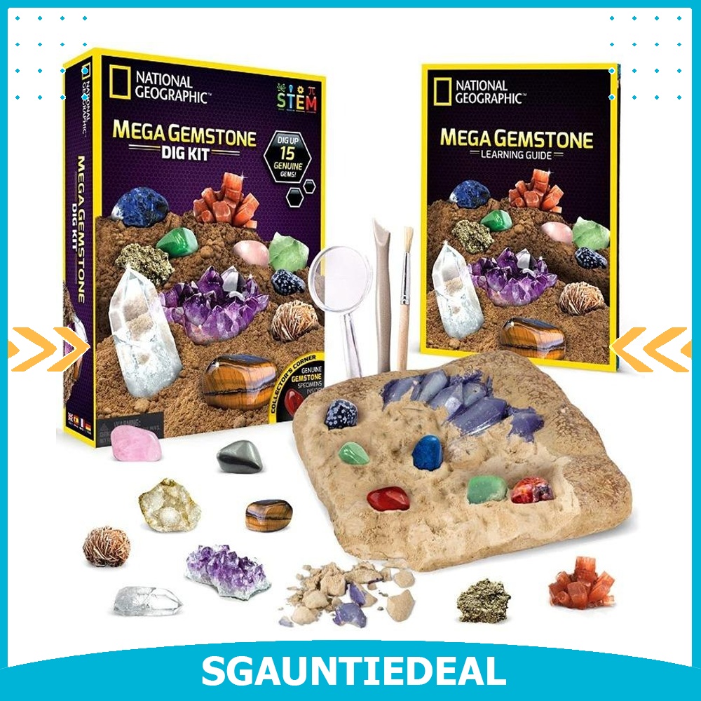 [instock] Mega Gemstone Mine - Dig Up 15 Real Gems with NATIONAL ...
