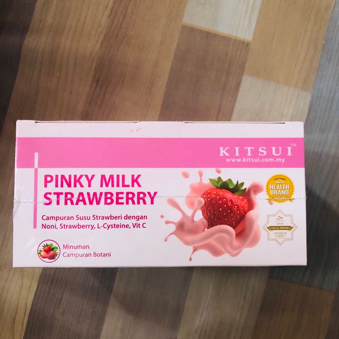 Kitsui Pinky Milk Strawberry 15s, Health & Nutrition, Health ...