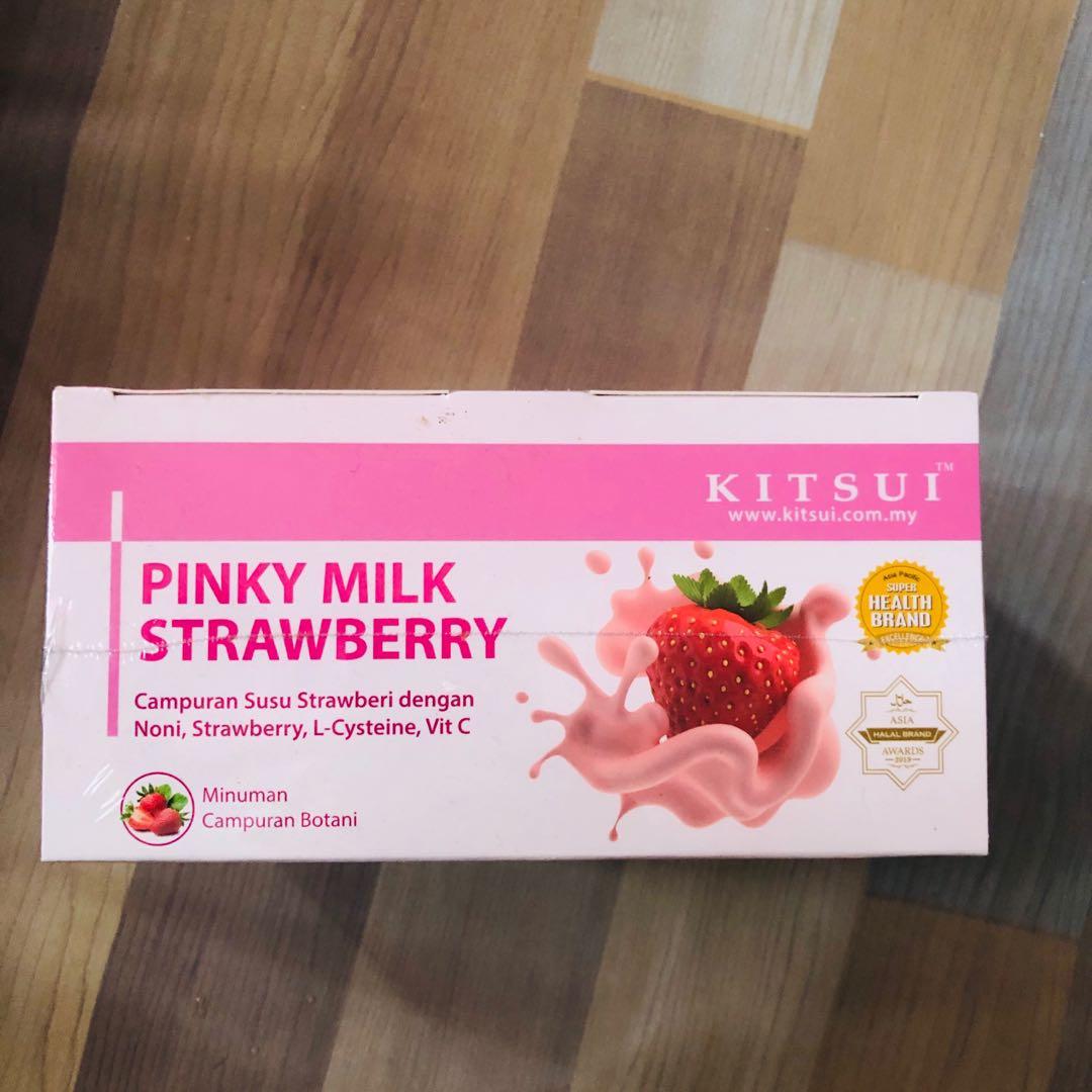 Kitsui Pinky Milk Strawberry 15s, Health & Nutrition, Health ...
