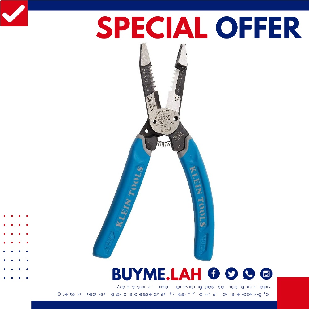 Klein Tools K12035 Klein-Kurve Wire Cutters, Heavy Duty Wire Stripping ...