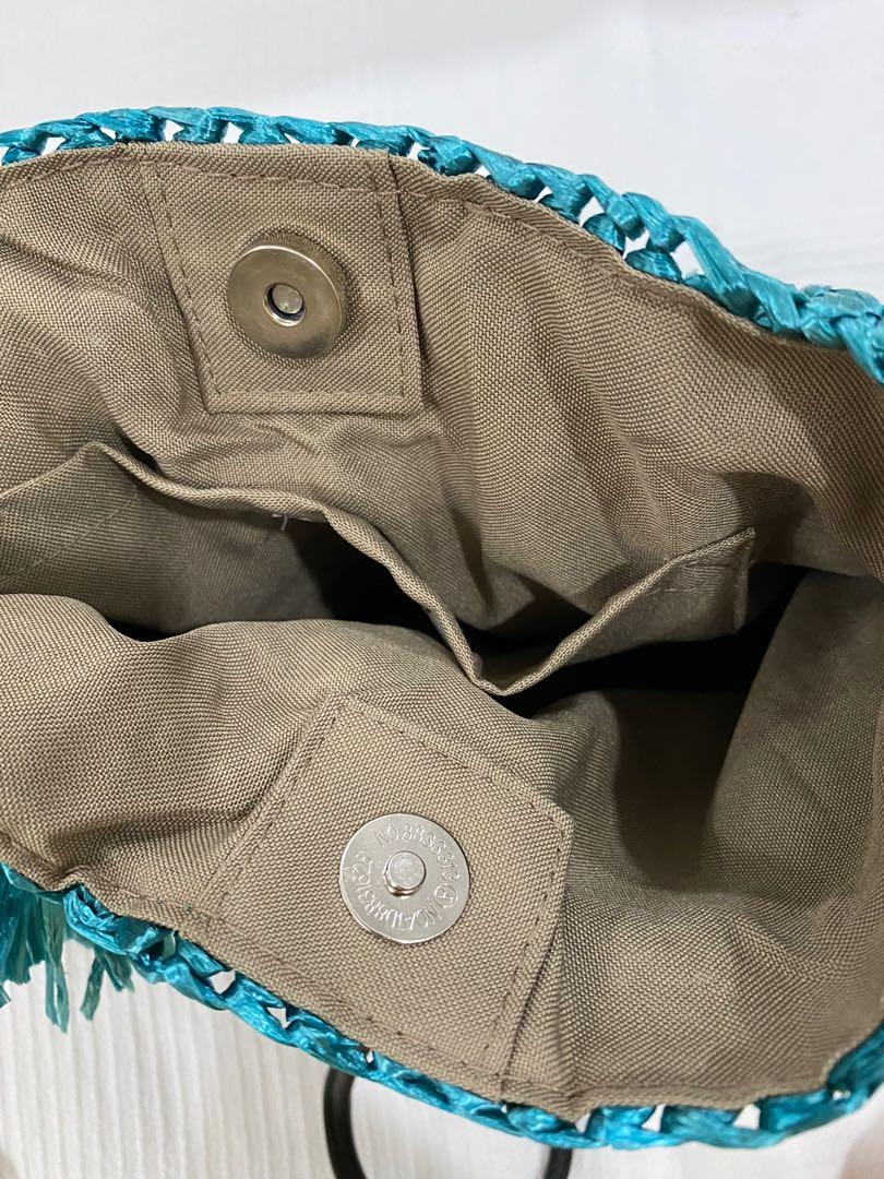 LEPSIM Japan Turquoise Straw Bag, Women's Fashion, Bags & Wallets ...