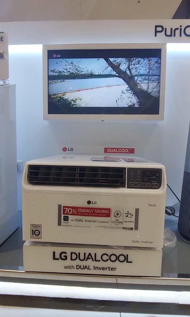 LG WINDOW TYPE DUAL INVERTER AIRCON LA080EC LA100EC LA150EC, TV & Home ...