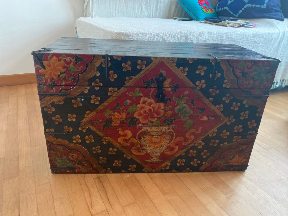 Lims Chinese painted trunk, Furniture & Home Living, Furniture, Other ...