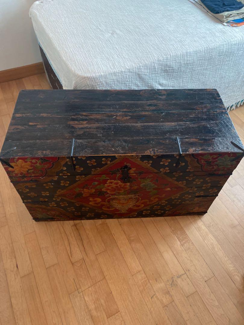 Lims Chinese painted trunk, Furniture & Home Living, Furniture, Other ...