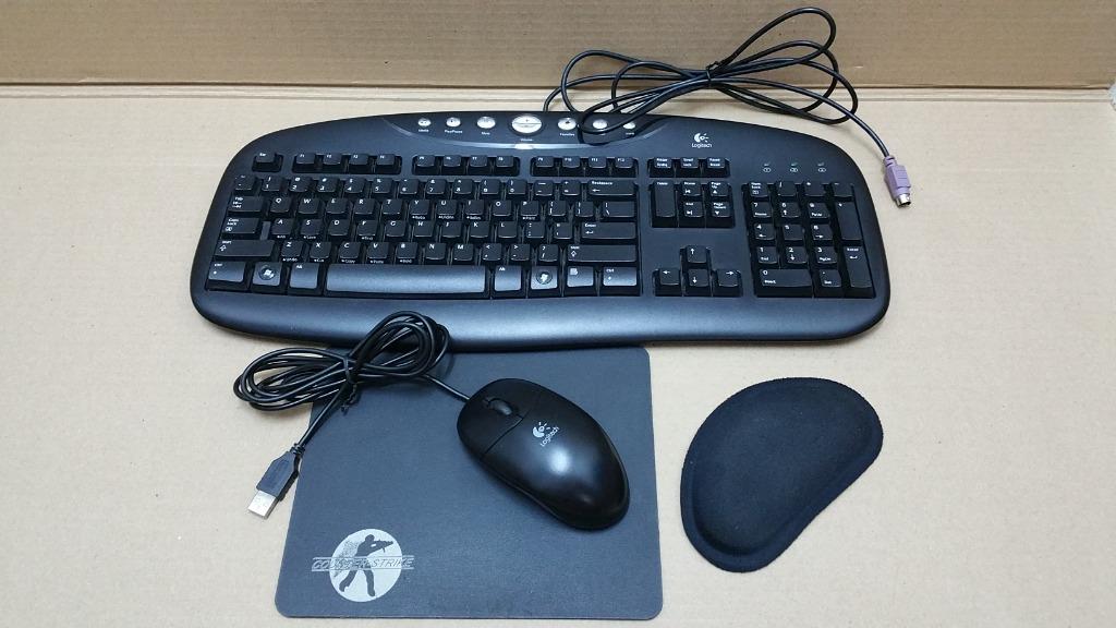 LOGITECH Keyboard Y-SZ49 & Mouse M-BT96A, Computers & Tech, Parts ...