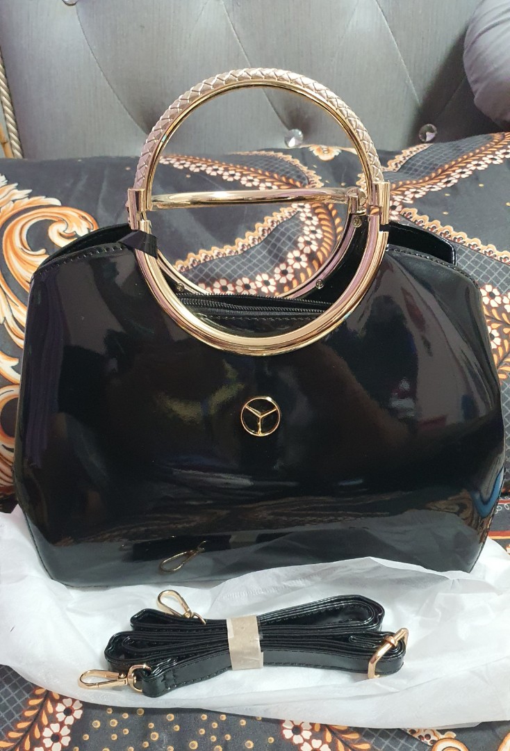 Mercedes Logo Handbag, Women's Fashion, Bags & Wallets, Tote Bags on ...