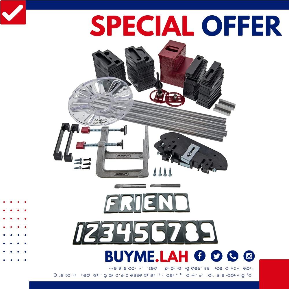 Milescraft 1212 SignPRO Sign Making Kit for Routers- 2.5 in. & 1.5 in ...