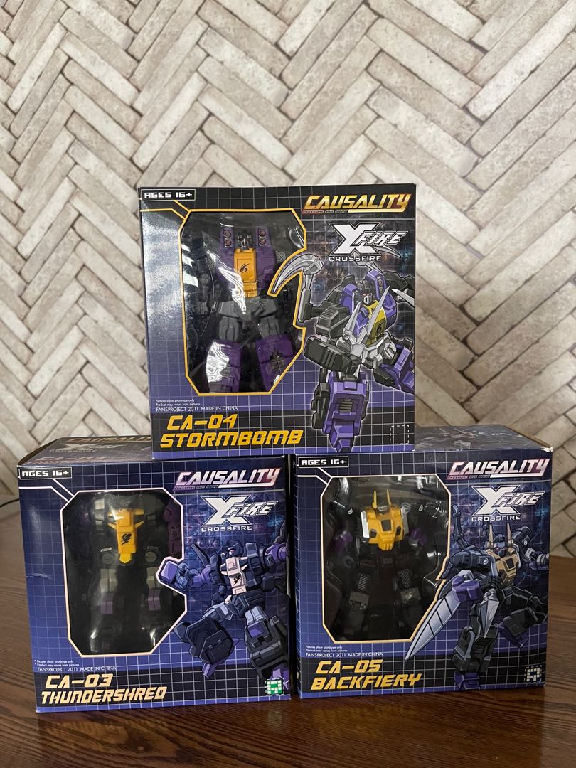 MISB Fansproject Thunderbird, Stormbomb & Back fiery aka Transformers ...