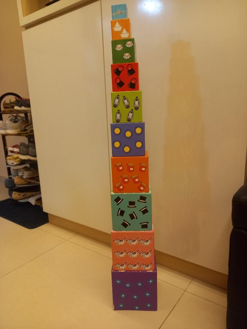 Infant /Toddler Moomin & Castle Stacking Cubes, Shape Sorter, Babies ...