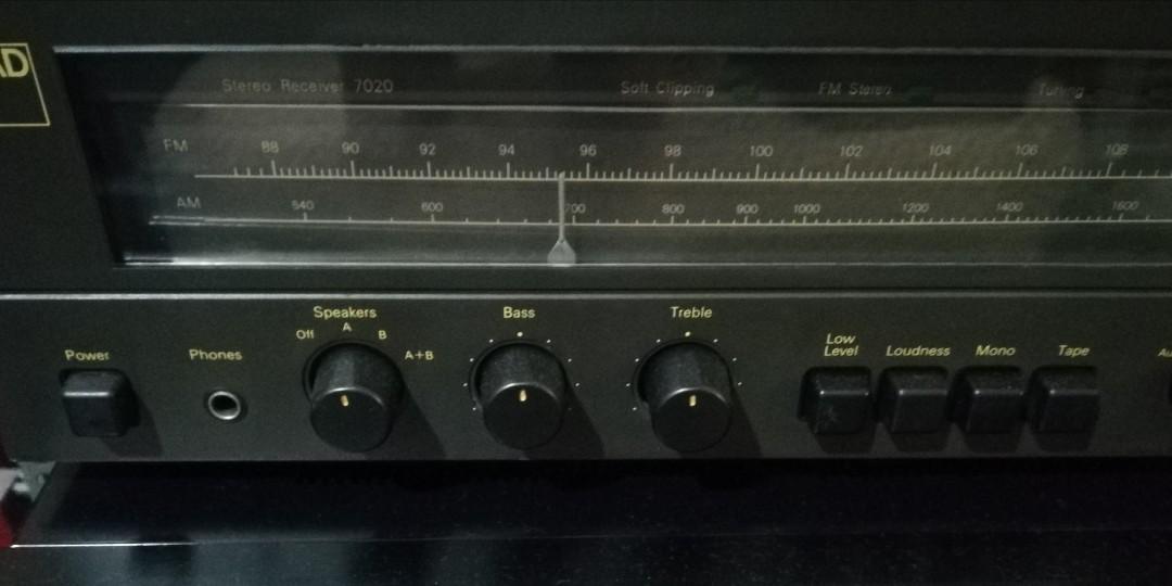 NAD 7020 Classic receiver. This model is NAD 3020 model with tuner ...
