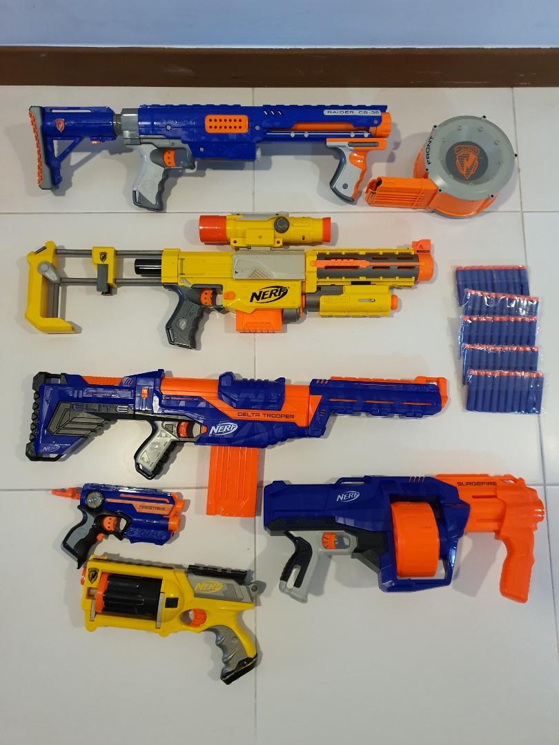 Nerf Elite Bundle, Hobbies & Toys, Toys & Games on Carousell