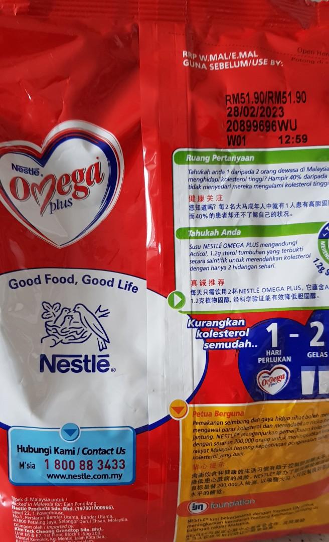 Nestle Omega Acticol Milk Powder 1kg, Food & Drinks, Other Food ...