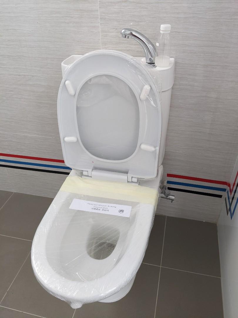 New wrapped toilet bowl, Furniture & Home Living, Bathroom & Kitchen ...