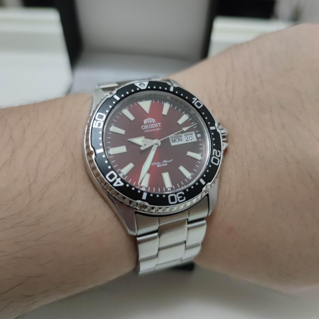 Orient Kamasu Red Dial, Men's Fashion, Watches & Accessories, Watches ...