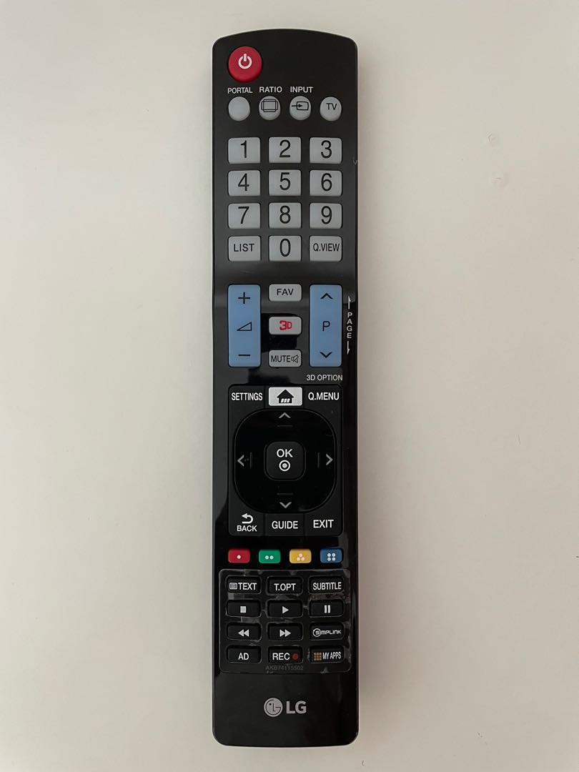 Original LG TV control, TV & Home Appliances, TV & Entertainment, TV ...