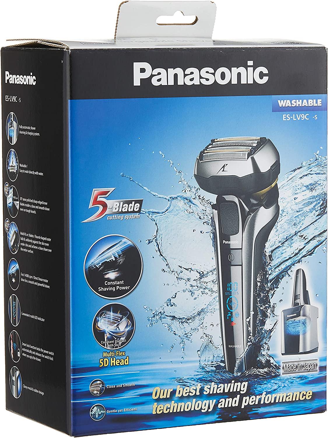 Panasonic 5-Blade AC/Rechargeable Shaver with Washing Kit, Beauty ...