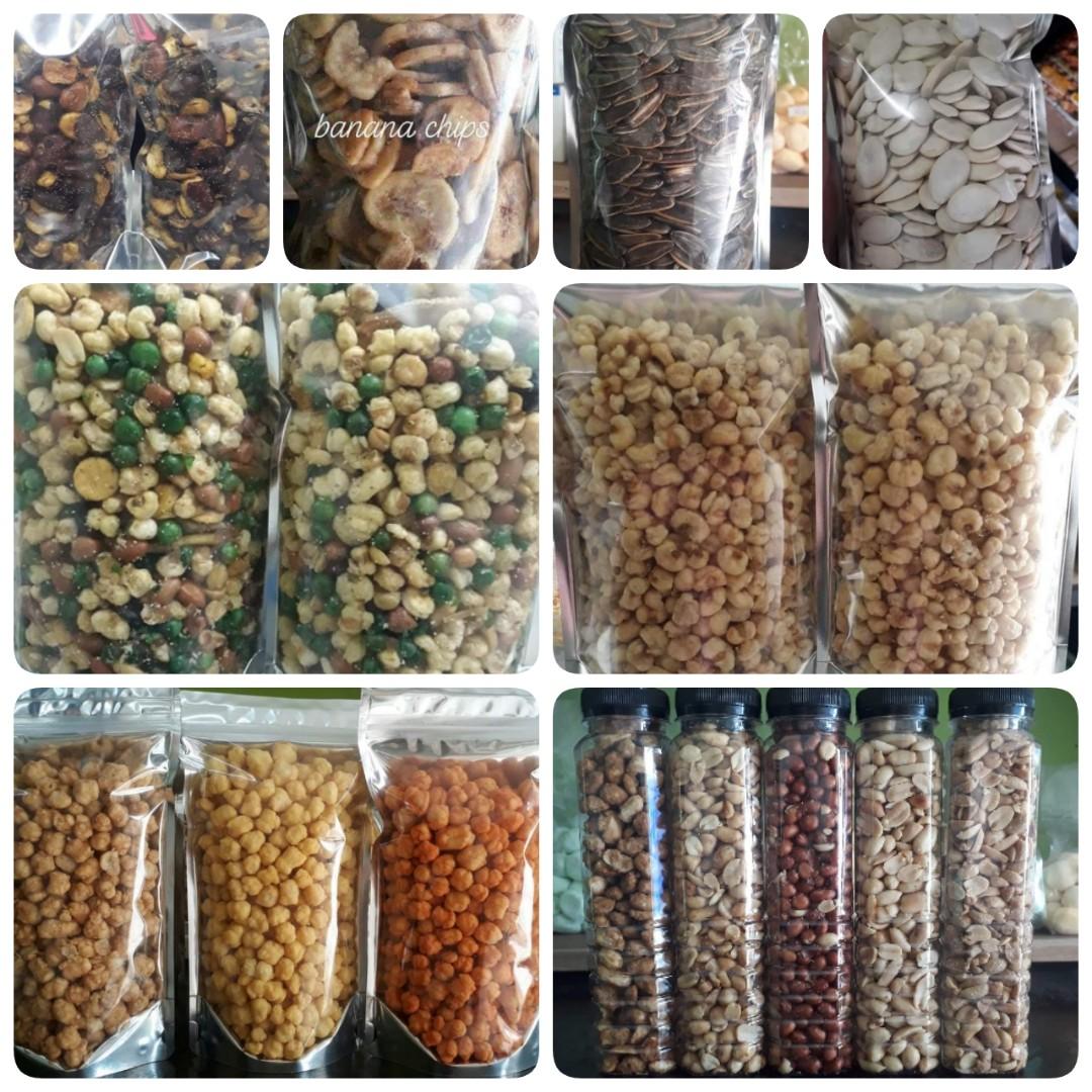 PEANUTS, CORN POP, POP BEANS, SUNFLOWER, MIXED NUTS, PUMPKIN SEEDS ...