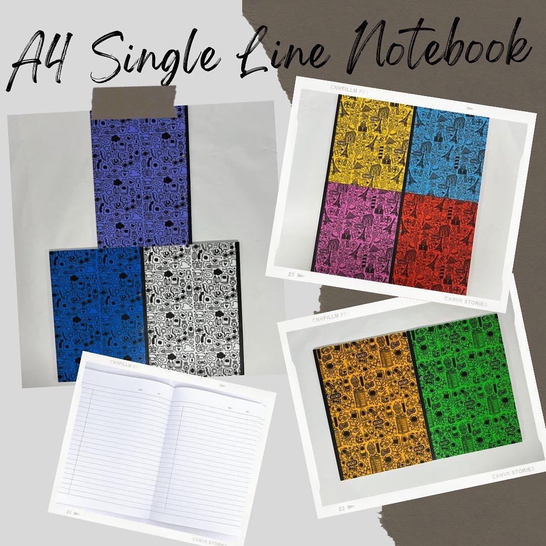 Pentex A5 / A4 Single Line Notebook, Hobbies & Toys, Stationery & Craft ...