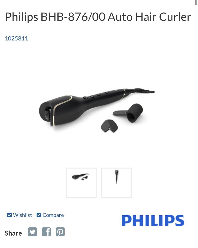 Philips Stylecare Prestige Automatic Hair Curler, Beauty & Personal ...