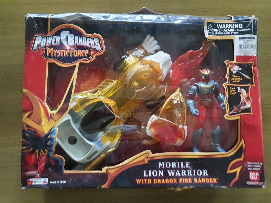 Power Rangers Mystic Force Mobile Lion Warrior Action Figure Toy Set ...