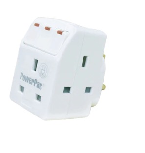 PowerPac Adapter 3 Way with Switch & 2 pin direct(PP8733) (ES8-31), TV ...