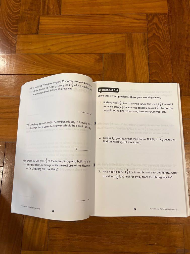 Primary 4 P4 Modular Worksheets Maths, Hobbies & Toys, Books ...