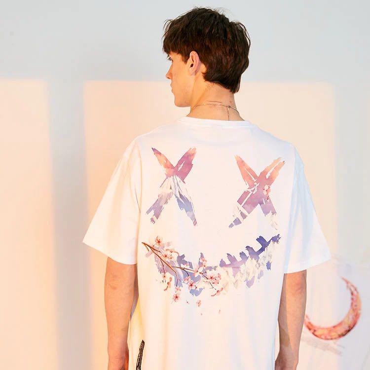 RIC Mount Fuji Sakura Smiley Tee (White), Men's Fashion, Tops & Sets ...