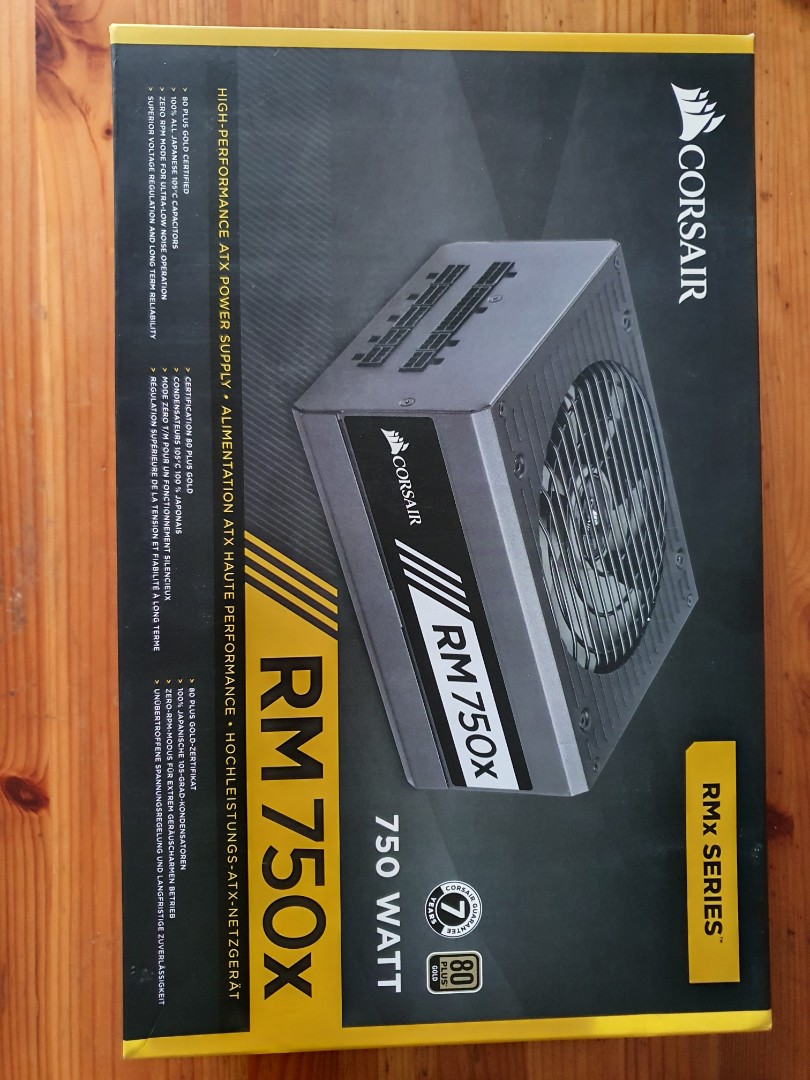 RMx Series™ RM750x — 750 Watt 80 PLUS Gold Fully Modular ATX PSU ...