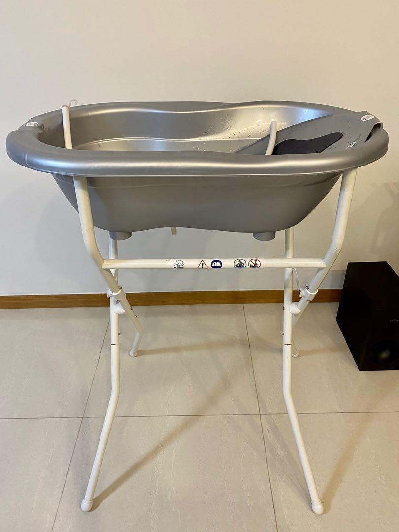 Rotho bath tub with inserts and stand, Babies & Kids, Bathing ...