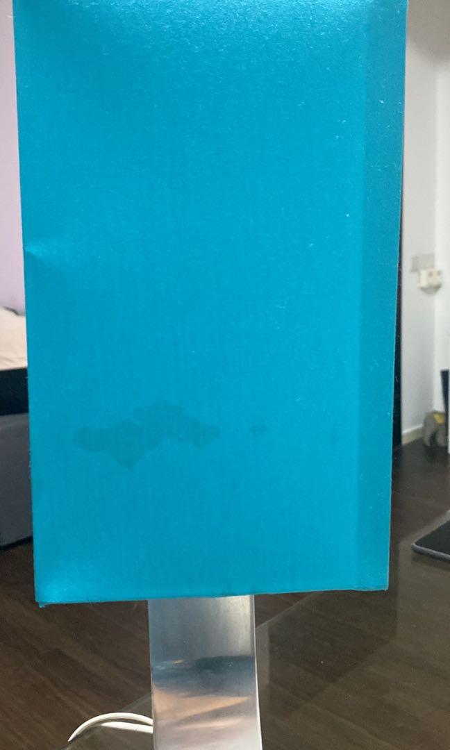 Set of 2 bedside lamps (blue), Furniture & Home Living, Lighting & Fans ...